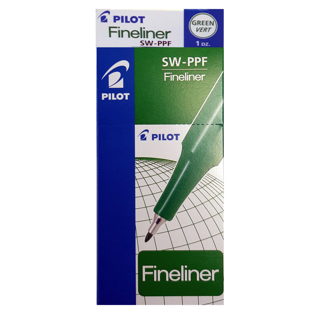 Pilot Fineliner Pens, 1.2 mm, Green, 12 Pack – D2D HealthCo.