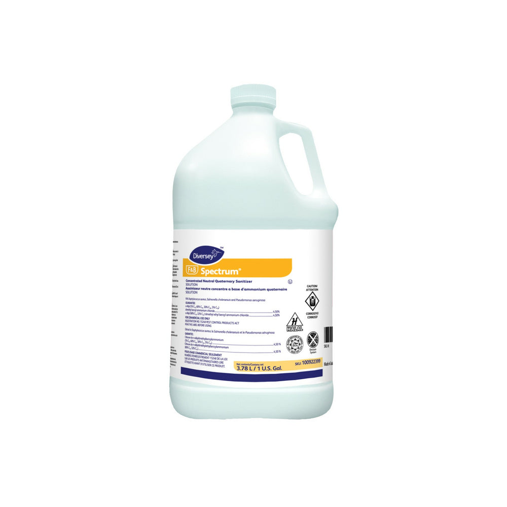 Diversey Spectrum Concentrated Neutral Quaternary Sanitizer - 3.78L ...