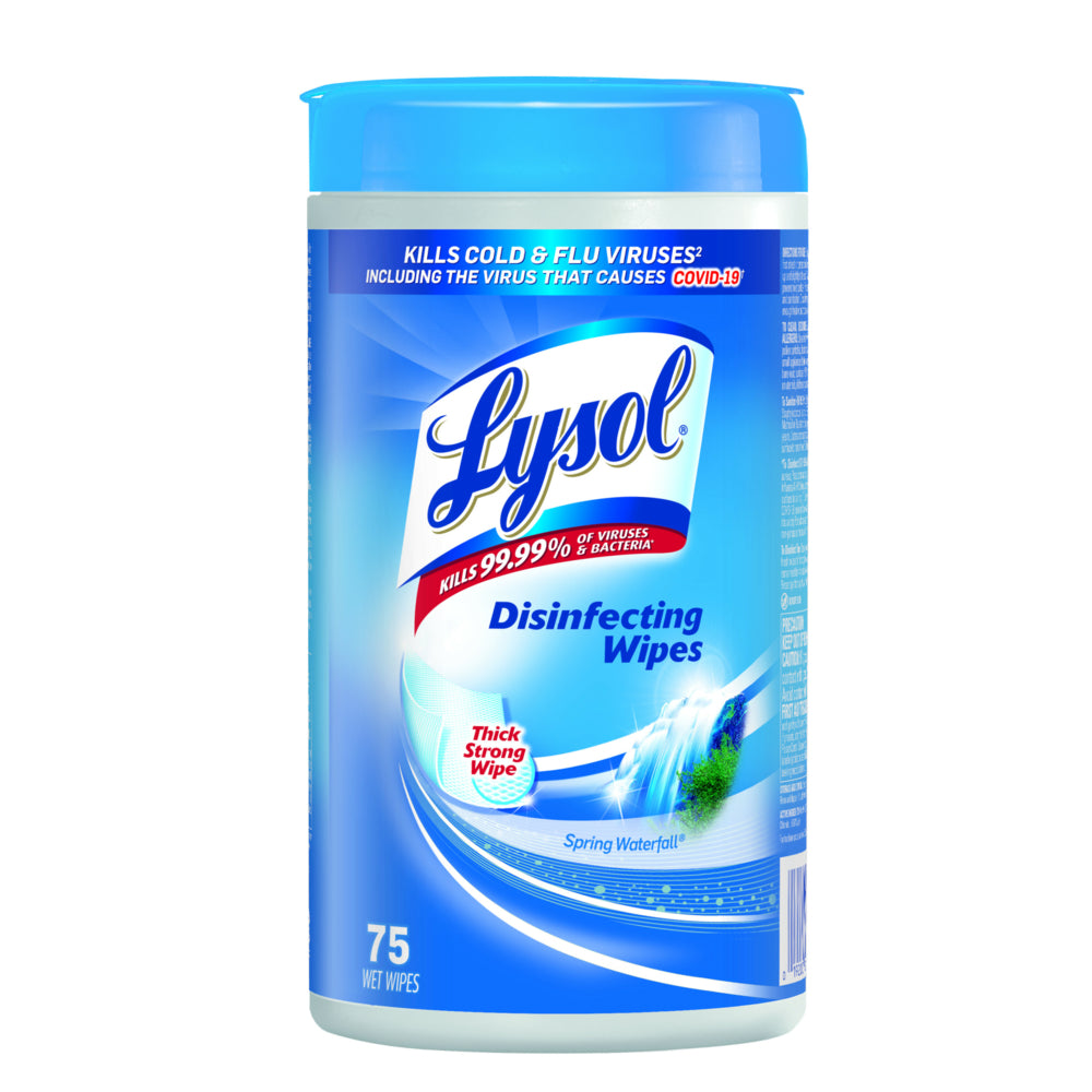 Lysol Disinfecting Wipes - Spring Waterfall - 75 Pack – D2D HealthCo.