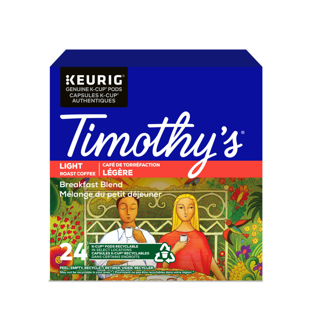 Timothy's Breakfast Blend K-Cup Pods - 24 Pack – D2D HealthCo.