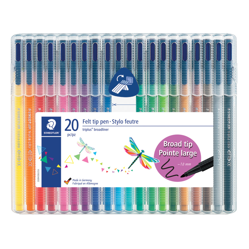 Staedtler triplus color Broadliner Pens - Assorted Colours - 20 Pack ...