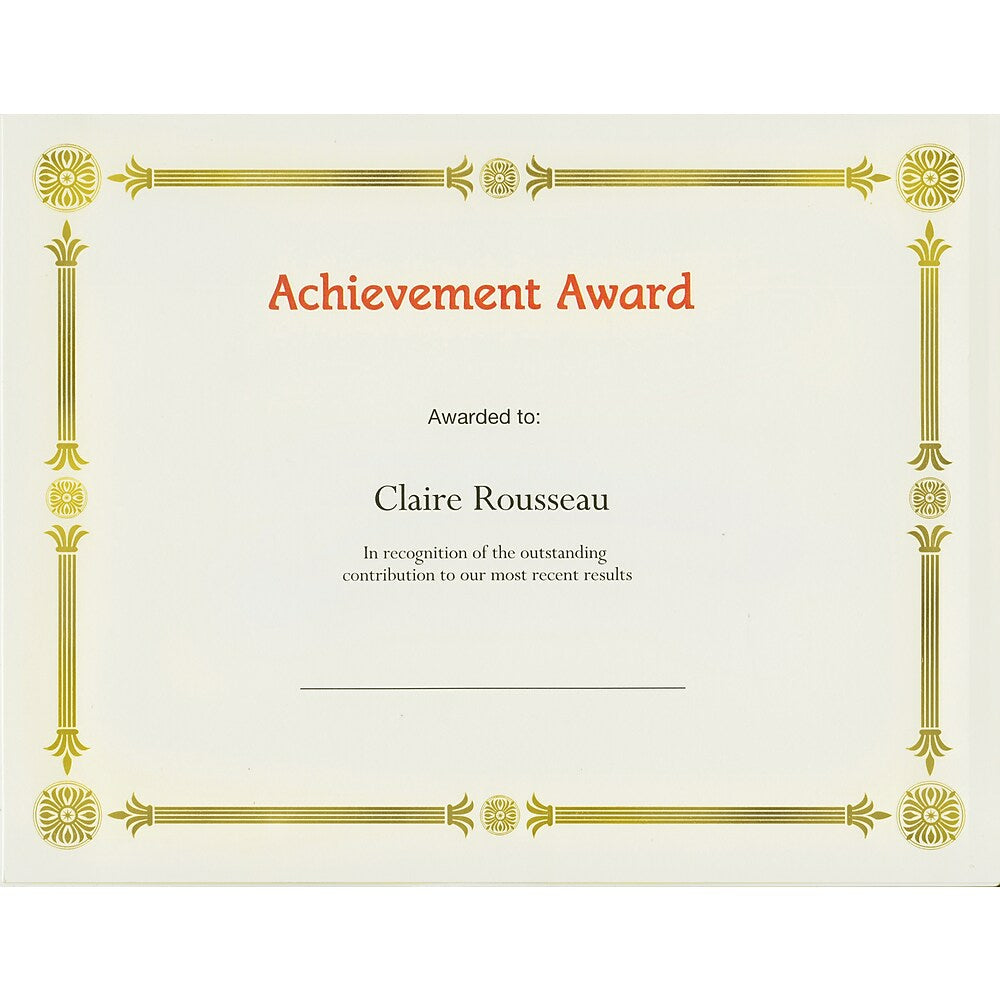 St. James Premium Weight Certificates, Julian Design - Gold Foil - Ivo ...